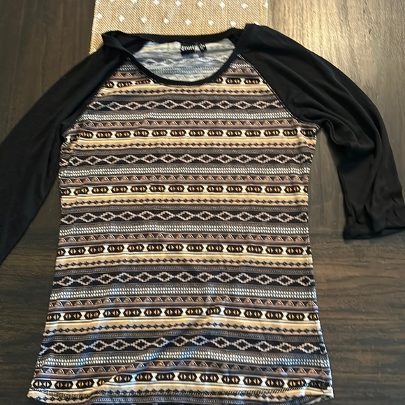 Cruel Girl | Tops | Cruel Aztec Baseball Shirt | Poshmark